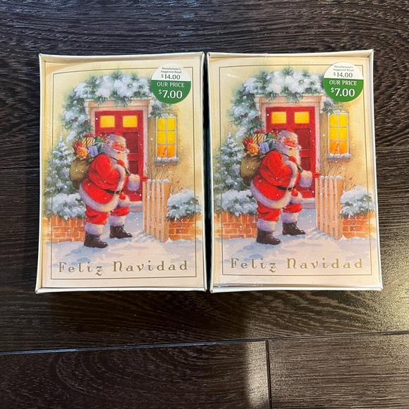 Holiday | New Feliz Navidad 36 Ct Christmas Cards Spanish Santa | Poshmark